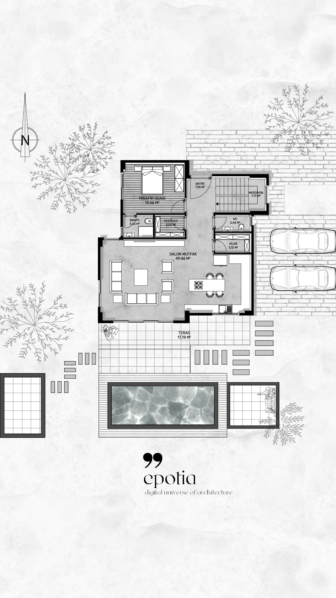 Plan Boyama & Sunum Paftaları – Eda Hallaçeli – Yüksek Mimar / Msc ...